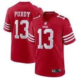 Footballtrikot Nike "Nike Trikot San Francisco 49ers NFL Home Game Jersey Purdy 13", Herren, Gr. XL, rot (mehrfarbig), 100% Polyester, Trikots