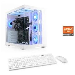CSL PC "Vitrum Advanced V24495", wei&szlig;, Microsoft Windows 11 Home (64 Bit), 64 GB RAM 2.000 GB SSD, Desktop-PCs, PC
