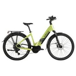 E-Bike Adore "28" Alu Cityfahrrad CX-380 Mittelmotor 85NM / 15Ah Lime Green matt" Gr. 48, schwarz (gr&uuml;n, schwarz), Elektrofahrr&auml;der, 48cm, 28 Zoll (71,12cm), Pedelec, Elektrofahrrad f&uuml;r Damen und Herren, Topseller