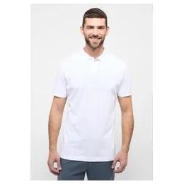 Langarm-Poloshirt Eterna "MODERN FIT", Herren, Gr. 40, wei&szlig;, Piqu&eacute;, 56% cotton, 5% Elasthan, 39% Polyester, tailliert, Shirts