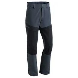 Outdoorhose Maier Sports "Fleeceflex M", Herren, Gr. 54, Normalgr&ouml;&szlig;en, grau (graphit), 92% Polyester, 8% Elasthan, Hosen Outdoorhose, robuste Herren Winter-Trekkinghose 4-Wege-Stretch