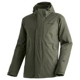 Regenjacke Maier Sports "Metor 3in1 M", Herren, Gr. 58, gr&uuml;n (tannengr&uuml;n), 100% Polyester, Jacken Regenjacke, warme Herren Jacke mit Kapuze, Winterjacke wasserdicht atmungsaktiv