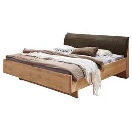 Holzbett Wiemann "Cardiff, Bettgestell, Bettrahmen, teilmassiv, mit Polsterkopfteil", erle teilmassiv, B:160cm L:220cm, Betten, Fu&szlig;teil aus Massivholz, verschiedene Gr&ouml;&szlig;en