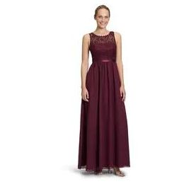Abendkleid Vera Mont "Damen mit Spitze", Damen, Gr. 38, Normalgr&ouml;&szlig;en, deep dahlia, Obermaterial: 100% Polyester; Besatz: 100% Polyester; Futter: 100% Polyester, festlich, ausgestellt lang, Rundhals, Kleider Abendkleid, Bogenkante