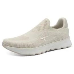 Slip-On Sneaker Tamaris, Damen, Gr. 38, beige (creme), Synthetik, Textil, unifarben, Schuhe, Slipper, Halbschuh, Freizeitschuh mit Ortholite-Ausstattung