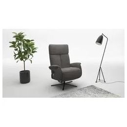 Sit & More TV-Sessel SIT & MORE "Triple Seven Xtra large, bis 200kg belastbar, mit Herz-Waage Funktion", grau (fango), B:86cm H:111cm T:86cm, 100%Polyester, Sessel, inkl. Kopfteil- & Drehfunktion, wahlweise mit Akku und Aufstehhilfe