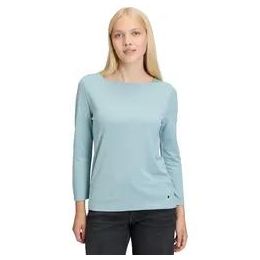 BETTY & CO 3/4-Arm-Shirt BETTY & CO "Damen mit 3/4 Arm", Damen, Gr. M, blau (hellblau), Obermaterial: 64% Viskose, 31% Polyester, 5% Elasthan, gerade normal, eckiger Ausschnitt, Shirts 3/4-Arm-Shirt