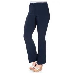 Webhose sheego, Damen, Gr. 54, Normalgr&ouml;&szlig;en, blau (marine), 70% Viskose, 25% Polyamid, 5% Elasthan, unifarben, Hosen