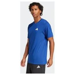 T-Shirt Adidas PERFORMANCE "TR-ES FR NOV T", Herren, Gr. M, blau (dunkelblau), Obermaterial: 80% Polyester, 20% Baumwolle, Shirts T-Shirt, Trainingsshirt mit CLIMACOOL, Pikeematerial