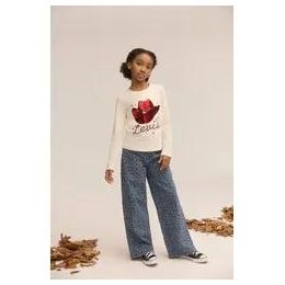 Levi's High-waist-Jeans LEVI'S KIDS "LVG HIGH RISE BAGGY", M&auml;dchen, Gr. 16 (164), N-Gr, blazing blau, Denim/Jeans, Obermaterial: 99% Baumwolle, 1% Elasthan, Jeans High-Waist-Jeans, mit softem Griff