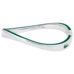 Armreif Lacoste "GLORI", edelstahlfarben, gr&uuml;n, Armb&auml;nder, Damen, Edelstahl, Armreif