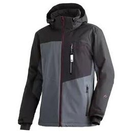 Skijacke Maier Sports "Oravice", Herren, Gr. 52, grau (anthrazit), 100% Polyester, hoch geschlossener Ausschnitt, Jacken Skijacke, Herren Winterjacke mit RV-Taschen und Kapuze, wasserdicht