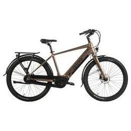 E-Bike Adore "27,5" Alu Cityfahrrad CX-290 Mittelmotor 75NM / 15Ah Bronze" Gr. 48, bronze, bronze matt, Elektrofahrr&auml;der, Herren, 48cm, 27,5 Zoll (69,85cm), Pedelec, Elektrofahrrad f&uuml;r Damen und Herren