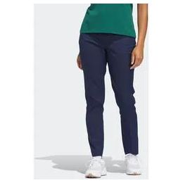 Golfhose Adidas PERFORMANCE "ULTIMATE365 TWISTWEAVE FIVE-POCKET", Damen, Gr. 40, K-Gr, blau (conavy k, gr, kurz, gr.), Obermaterial: 100% Polyester, Hosen
