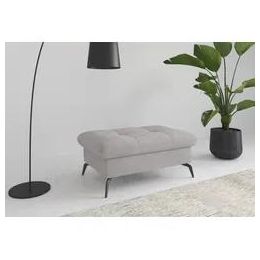 Sit & More Polsterhocker SIT & MORE "Amica", silber, B:102cm H:47cm T:69cm, 90% Polyester, 10% Polyamid, Hocker, Polsterhocker, mit Stauraum