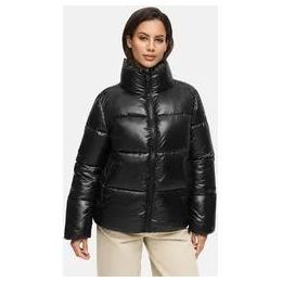 Winterjacke Marikoo "Hazalee", Damen, Gr. M, schwarz, Obermaterial: 100% Polyester; Futter: 100% Polyester; Wattierung: 100% Polyester; &Auml;rmelfutter: 100% Polyester, Jacken Winterjacke, mit leicht gl&auml;zendem Obermaterial und hohem Kragen