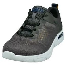 Sneaker Bugatti "Bugatti Sneaker Textil", Herren, Gr. 42, grau (dunkelgrau), Textil, Schuhe Sneaker