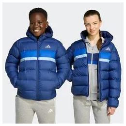 Steppjacke Adidas SPORTSWEAR "KUNSTDAUNEN KINDER", Jungen, Gr. 164, blau (dunkelblau, royal blau, glow blau), Obermaterial: 100% Polyester. Wattierung: 100% Polyester, Jacken Steppjacke