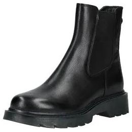 Stiefelette Tamaris "Tamaris Stiefelette Leder/Textil", Damen, Gr. 40, schwarz, Leder, Textil, Schuhe Stiefelette