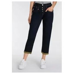Boyfriend-Jeans Herrlicher "Shyra Tap Denim Comfort", Damen, Gr. 34, N-Gr, raw, Denim/Jeans, Obermaterial: 98% Baumwolle, 2% Elasthan, lang, Jeans, mit Umschlagsaum