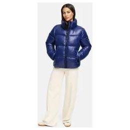 Winterjacke Marikoo "Hazalee", Damen, Gr. L, navy, Obermaterial: 100% Polyester; Futter: 100% Polyester; Wattierung: 100% Polyester; &Auml;rmelfutter: 100% Polyester, Jacken Winterjacke, mit leicht gl&auml;zendem Obermaterial und hohem Kragen