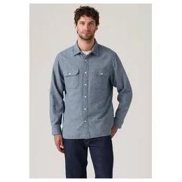 Levi's Langarmhemd LEVI'S "JACKSON WORKER", Herren, Gr. M, N-Gr, navy tricolor grindl, Cord, Obermaterial: 100% Baumwolle, Hemden