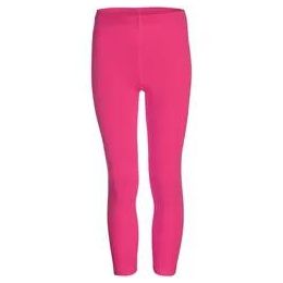 Leggings happy girls, M&auml;dchen, Gr. 176, N-Gr, pink, Jersey, Obermaterial: 95% Baumwolle, 5% Elasthan, unifarben, skinny fit kn&ouml;chellang, Hosen Leggings, in Basic-Form