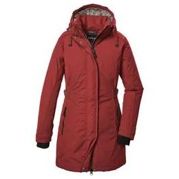 Parka "GW 70 WMN PRK", Damen, Gr. 38, rot (feuerrot), Obermaterial: 88% Polyester, 12% Baumwolle;Futter: 100% Polyester;F&uuml;llung: 100% Polyester, G.I.G.A. DX BY KILLTEC, Jacken Parka, Wind- und wasserdichter Damenparka, atmungsaktiv, mit Fleece.