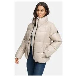 Winterjacke Marikoo "Hazalee", Damen, Gr. M, light taupe, Obermaterial: 100% Polyester; Futter: 100% Polyester; Wattierung: 100% Polyester; &Auml;rmelfutter: 100% Polyester, Jacken Winterjacke, mit leicht gl&auml;zendem Obermaterial und hohem Kragen