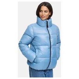 Winterjacke Marikoo "Hazalee", Damen, Gr. XL, powder blau, Obermaterial: 100% Polyester; Futter: 100% Polyester; Wattierung: 100% Polyester; &Auml;rmelfutter: 100% Polyester, Jacken Winterjacke, mit leicht gl&auml;zendem Obermaterial und hohem Kragen