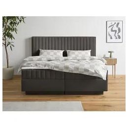 Boxbett HOMSY BY ANA JOHNSON "Moonio inkl. Bettkasten", schwarz, B:227cm L:214cm, Komplettbetten, erh&auml;ltlich in verschiedenen Breiten und H&auml;rtegraden