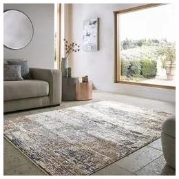 Teppich FLAIR RUGS "Drift Abstract, Glanzeffekt", multi, B:200cm H:7mm L:300cm, Polyester, Teppiche, Teppich, aus recyceltem Polyester, Wohnzimmer, Schlafzimmer, Esszimmer
