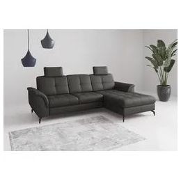 Sit & More Ecksofa SIT & MORE "Zora", anthrazit, B:262cm H:92cm T:164cm, Sofas, Ecksofa