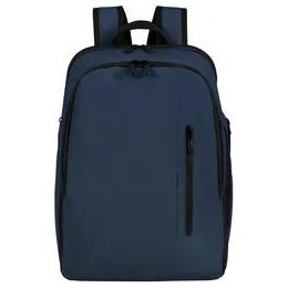Laptoprucksack Samsonite "GLAM-GO 15,6 Zoll", Damen, Gr. B/H/T: 30cm x 42cm x 13cm, blau nights, Polyester, Rucks&auml;cke Laptoprucksack