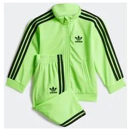 Trainingsanzug Adidas ORIGINALS "ADICOLOR FIREBIRD KIDS", M&auml;dchen, Gr. 68, gr&uuml;n (signal gr&uuml;n), Obermaterial: 100% Polyester, Sportanz&uuml;ge Trainingsanzug