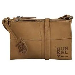 Clutch Burkely "Burkely Taschen Leder", Damen, Gr. onesize, braun (cognac), Leder, Taschen