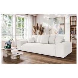 Big-Sofa Home Affaire "LAKESIDE 3-Sitzer Schlafsofa mit Bettkasten, Breite 256,5 cm", wei&szlig;, B:256,5cm H:82cm T:122cm, 100% Polyester, Sofas, Big-Sofa, Liegefl&auml;che 168,5x195 cm, hoher Sitzkomfort, Ma&szlig;e B/T/H: 256/122/82cm