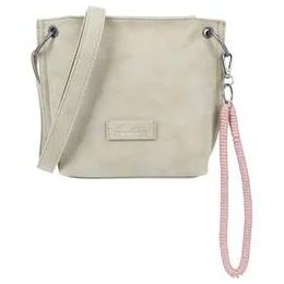 Umh&auml;ngetasche Fritzi aus Preussen "Fritzi03N", Damen, Gr. B/H/T: 8,5cm x 22,5cm x 20,5cm, beige, Polyurethan (PU), unifarben, Taschen Umh&auml;ngetasche, mit abnehmbarer Schl&uuml;sselschlange