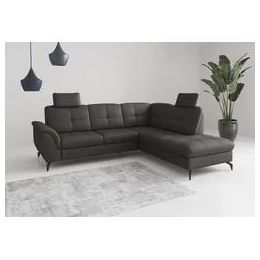 Sit & More Ecksofa SIT & MORE "Zora", anthrazit, T:212cm, Sofas, Ecksofa