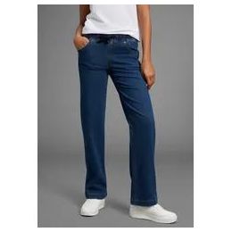 Comfort-fit-Jeans Kangaroos, Damen, Gr. 46, N-Gr, dunkelblau wa, Denim/Jeans, Obermaterial: 72% Baumwolle, 26% Polyester, 2% Elasthan, Basic, comfort fit lang, Jeans, Topseller
