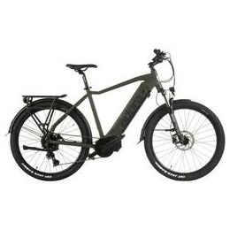 E-Bike Adore "27,5" Alu Trekkingfahrrad STX-600 Mittelmotor 85NM / 15Ah" Gr. 54, schwarz (gr&uuml;n, schwarz), Elektrofahrr&auml;der, Herren, 54cm, 27,5 Zoll (69,85cm), Pedelec, Elektrofahrrad f&uuml;r Herren