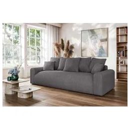 Big-Sofa Home Affaire "LAKESIDE klein 3-Sitzer Schlafsofa mit Bettkasten, Breite 238 cm", dunkelgrau, B:238cm H:85cm T:98cm, 83% Polyester, 17% Nylon, Sofas, Big-Sofa, Liegefl&auml;che 149x195 cm, hoher Sitzkomfort, Ma&szlig;e B/T/H: 238/98/85cm