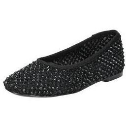 Ballerina Steve Madden "Steve Madden Ballerinas Textil", Damen, Gr. 37, schwarz, Textil, Schuhe Ballerina