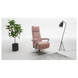 Sit & More TV-Sessel SIT & MORE "Vario Comfort, inkl. Kopfteilverstellung & 360 Drehfunktion", rosa (rose), B:70cm H:124cm T:85cm, 100% Polyester, Sessel, inkl. Herz-Waage-Funktion & 3 Motoren, H&ouml;he der Armlehnen 64cm
