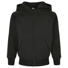 Sweatjacke Urban Classics "Urban Classics Herren Boys Zip Hoody", Jungen, Gr. 146/152, schwarz, 65% Baumwolle, 35% Polyester, unifarben, Sweatjacken Sweatjacke