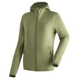 Fleecejacke Maier Sports "Fave W", Damen, Gr. 40, gr&uuml;n (lindgr&uuml;n), 95% Polyester, 5% Elasthan, Rundhals, Jacken Fleecejacke, Damen Fleece mit verstellbarer Kapuze, atmungsaktiver Zip-Hoodie