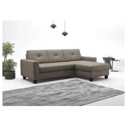 Ecksofa Home Affaire "Varese", delphine, B:239cm H:91cm T:164cm, Sofas, Ecksofa, wahlweise mit Bettfunktion und Bettkasten