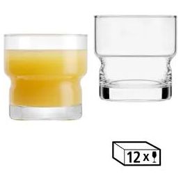 Gl&auml;ser-Set Libbey "Rocks Glas -NEWTON- 296 ml, &Oslash;: 8 cm, H: 8,5 cm, 12er Set", transparent, H:8,5cm &Oslash;:8cm, Glas, Trinkgef&auml;&szlig;e, hochwertig verarbeitet, im modernen Design