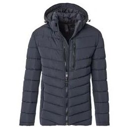 Steppjacke Casamoda "Casamoda Steppjacke mit Kapuze uni", Herren, Gr. XXL, blau, 100% Polyester, Jacken Steppjacke
