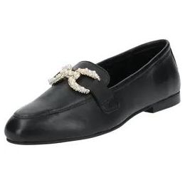 Slipper Steve Madden "Steve Madden Slipper Leder", Damen, Gr. 37, schwarz, Leder, Schuhe Slipper